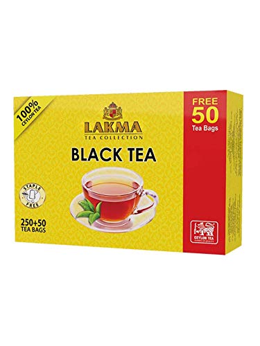 Amazon.com : Lakma Ceylon Premium Quality Black Tea - 300 Tea Bags (Gmo ...