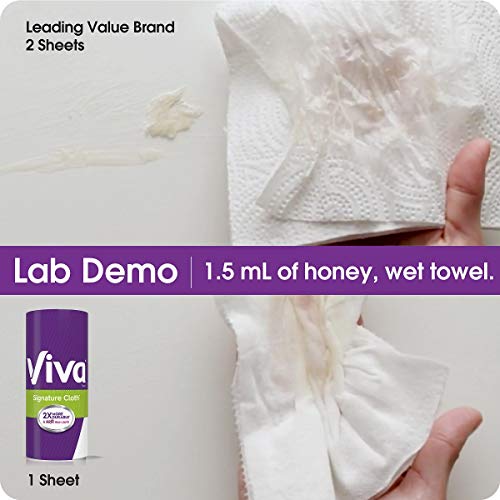 Viva Signature Cloth Paper Towels, Task Size - 12 Family Rolls (2 Packs ...
