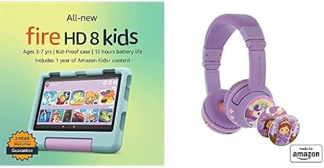 Amazon.com: All-new Fire HD 8 Kids Tablet Bundle. Includes Fire HD 8 ...