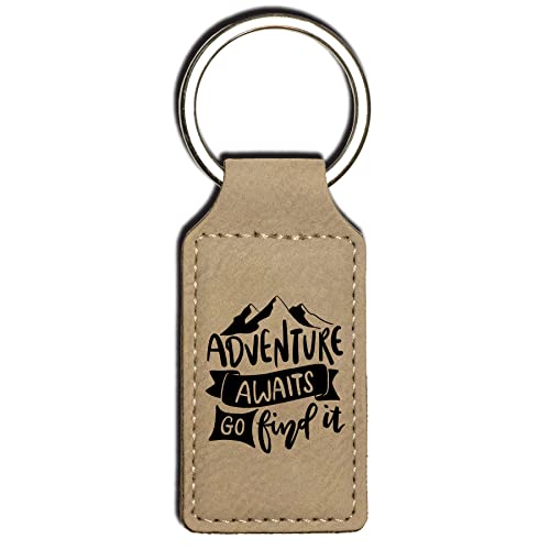 Amazon.com: Adventure Awaits Go Find It Keyring, Camping Key Chain ...