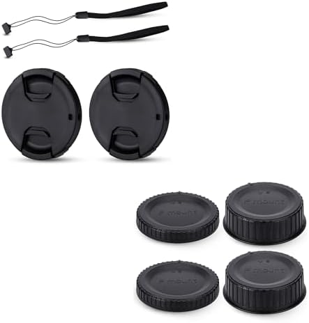 Amazon.com : JJC 55mm Front & Rear Lens Caps for Nikon F Mount Cameras ...