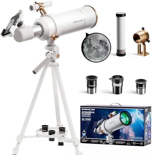 Amazon.com : Science Can Telescope for Kids & Adults - 70mm Aperture ...