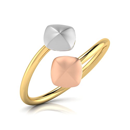 Buy Caratlane 18KT Three Colour Gold Ring for Women (UR00258-TT0000_25 ...