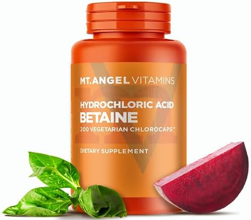 Amazon.com: Mt. Angel Vitamins - Hydrochloric Acid Betaine, Supports ...
