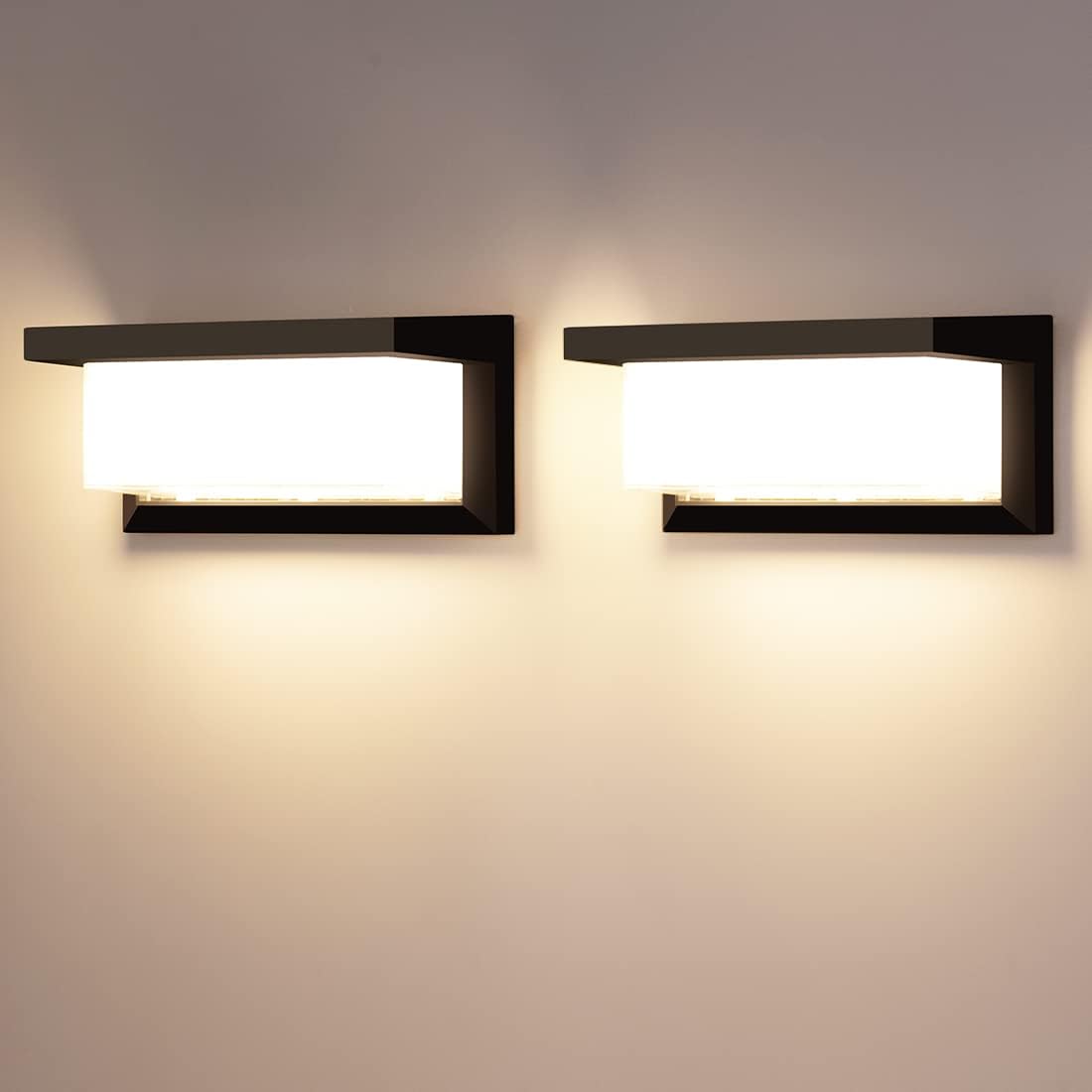 BIRITALO LED Porch Light 18W 3000K Modern Wall Sconce Light Outdoor ...