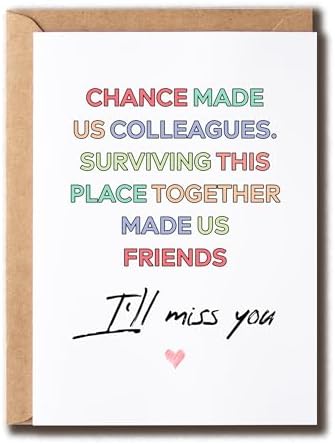 Amazon.com: VLPGifts I'll Miss You Card - Goodbye Card - Funny Leaving ...
