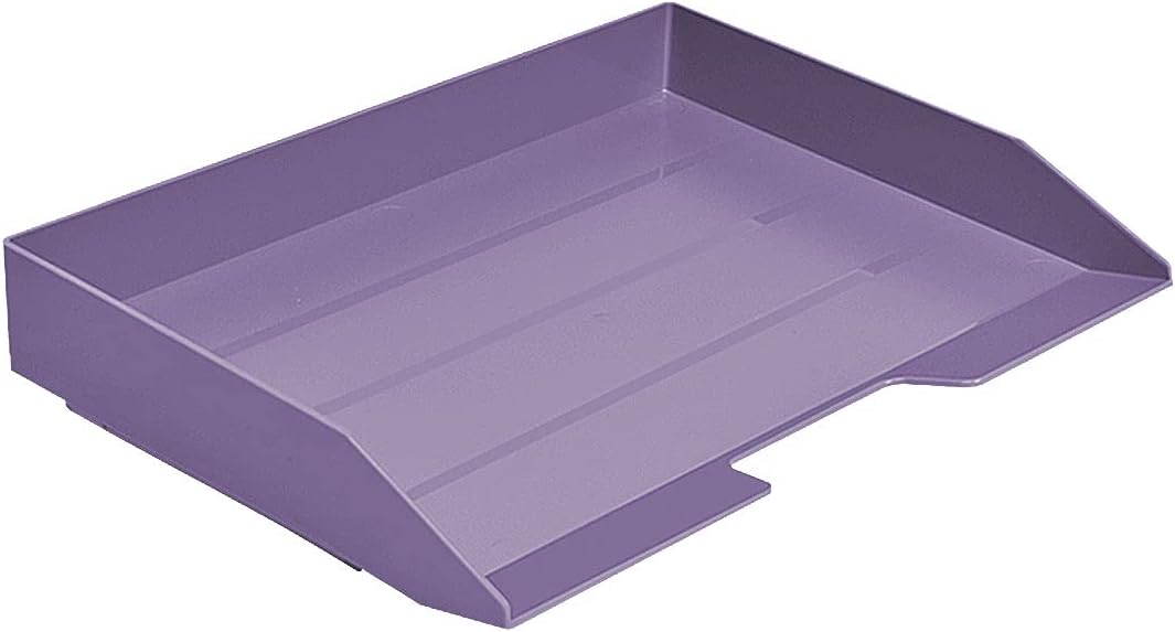 Amazon.com: JAM PAPER Stackable Paper Trays - Purple - Desktop Document ...