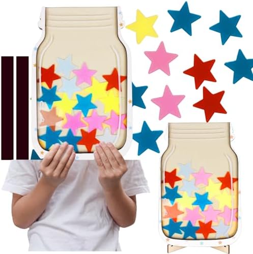 Amazon.com : Magnetic Reward Jar,Magnetic Star Reward Jar for Kid ...