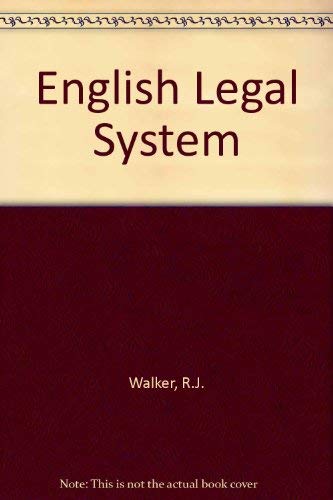 Buy English Legal System Book Online at Low Prices in India | English ...
