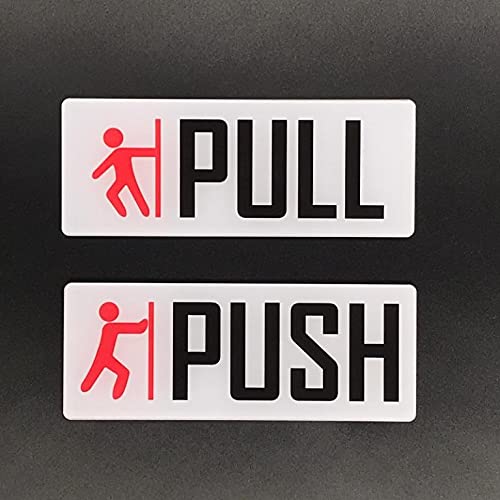 Buy SIGNOOGLE® Push Pull Acrylic Laminated 3mm Sign Board Plate Display ...