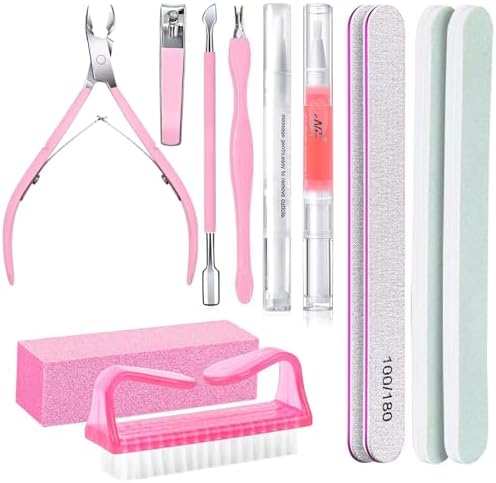 Amazon.com : FANDAMEI Nail Files and Buffers, Nail Cuticle Remover Kit ...