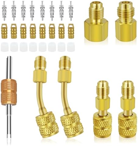 Amazon.com: R410A Mini Split Adapters Kit, Brass Converter for Split ...