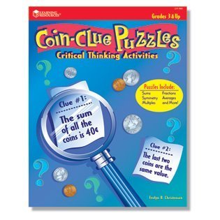Learning Resources Coin-Clue Puzzles Critical Thinking Activity Book ...
