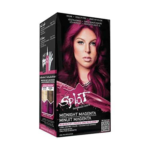SPLAT Midnight Magenta Long Lasting Hair Color – Sulfate-Free Purple ...