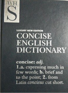 Whs Luxury Concise English Dictionary: unknown author: 9780004724423 ...