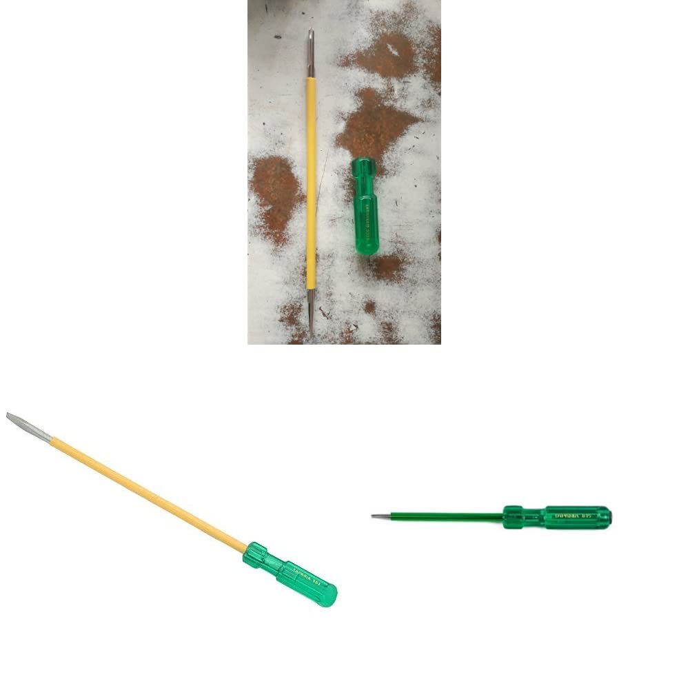 Taparia 903 IBT Steel 2-In-1 Stubby Screwdriver (Green)&Taparia 903 I ...