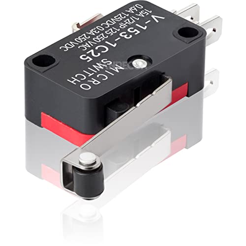 Snapklik.com : JANDECCN 10Pcs Lead Limit Switch Hinge Roller Lever Arm