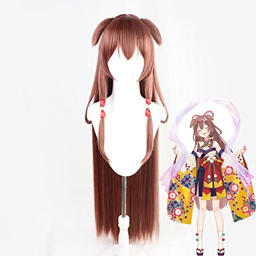 Amazon.com: VTuber Inugami Korone Cosplay Wig Hololive Gamers Girl Ears ...