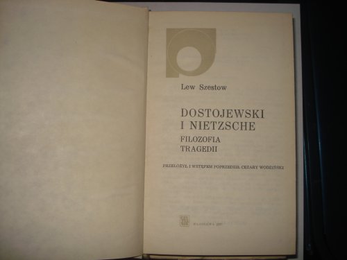 Dostojewski i Nietzsche: Lev Shestov: 9788307015163: Amazon.com: Books