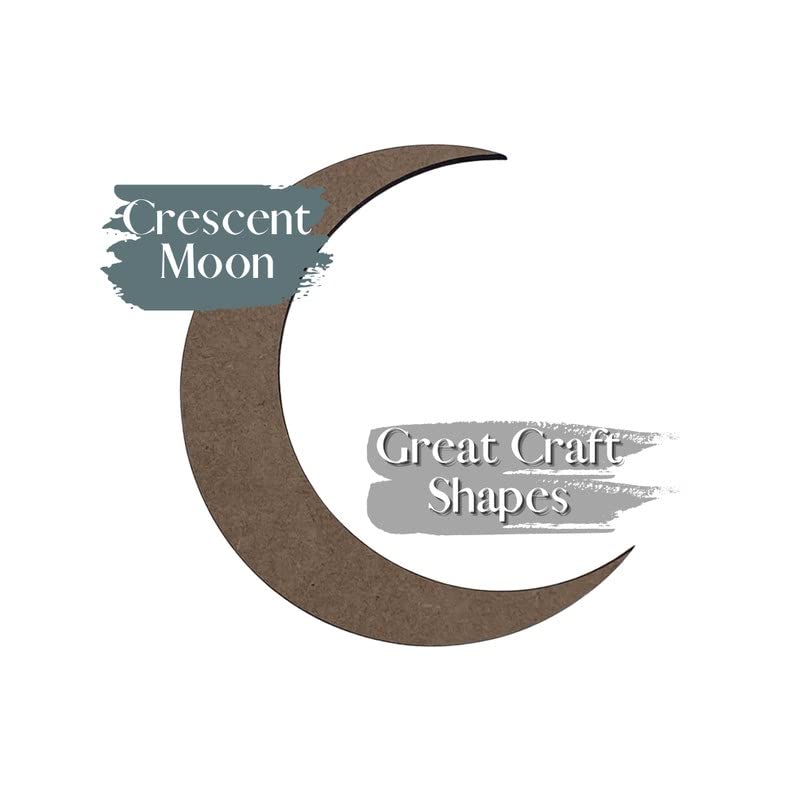 Amazon.com: Thin Crescent Moon Cutout | Moon Wood Cutout | Acrylic Moon ...