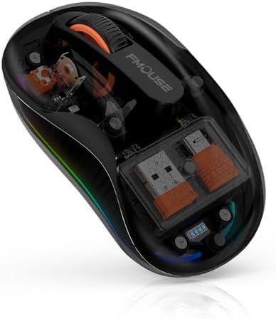 Amazon.com: Uiosmuph Bluetooth Wireless Mouse Tri-Mode (Dual BT5.1+2 ...