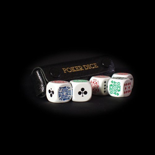 Deluxe Poker Dice / Liar Dice - Supplied in a Leather Case : Amazon.co ...