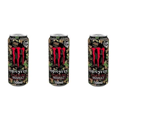 MONSTER ASSAULT ENERGY DRINK 500ML (PACK OF 3) : Amazon.in: Grocery ...