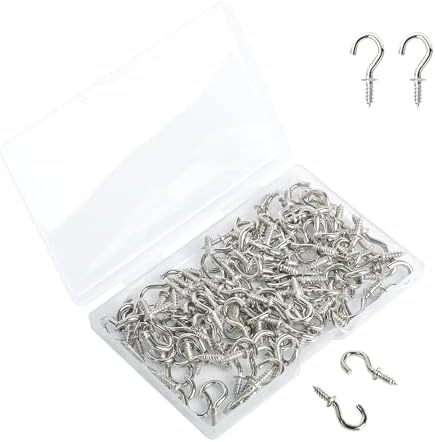 Amazon.com: 100 Pcs Small Screw Hooks, 1/2 Inch Screw-in Hooks Copper ...