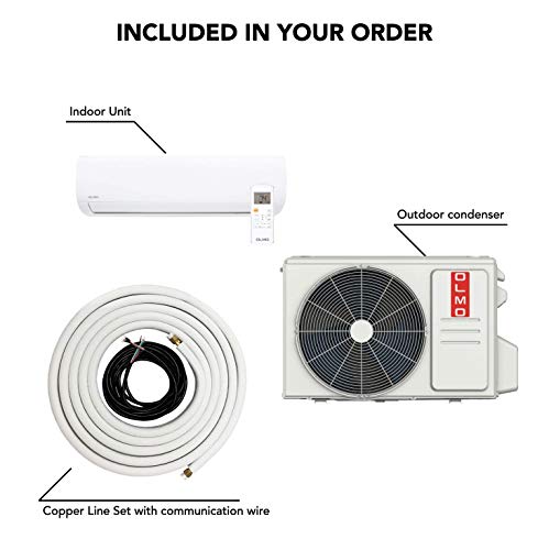 Snapklik.com : OLMO Alpic 12,000 BTU, 208/230V Ductless Mini Split Air ...