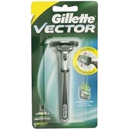 Amazon.com: Red Gillette Vector Fits Atra Plus Razor Blade Refill ...