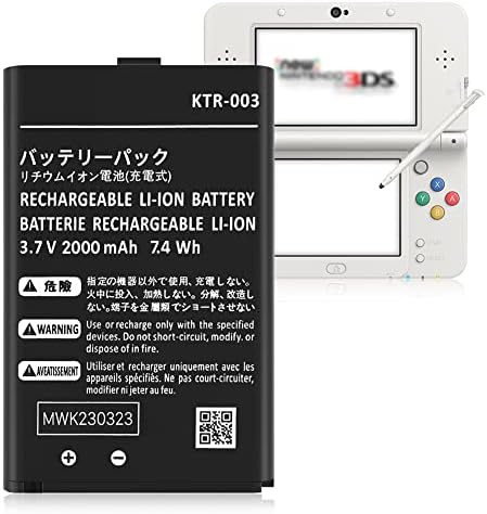 Amazon.com: HUAENG New 3DS Battery Pack, 2000mAh (2023 New Upgrade ...