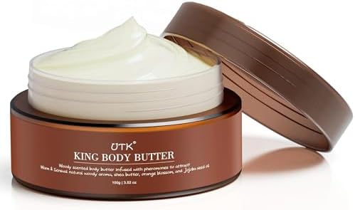 Amazon.com : King Body Butter for Men, Woody Fragrance & Orange Blossom ...