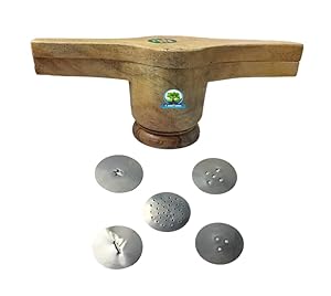 CooPany® Wooden Muruku Maker/Namkeen Maker/Chakli Murukku Maker Multi ...