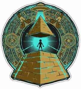 Amazon.com - Alien Pyramid Sticker 4"X5" in - Space Mayan Calendar ...