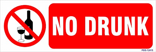 Amazing Sign No Drunk No Drunk Sign Board (Pack of Two) : Amazon.in ...