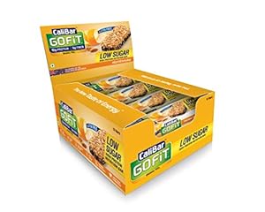 CALIBAR GOFIT Bar Low Sugar Orange Peel (Box of 12 Bars) : Amazon.in ...