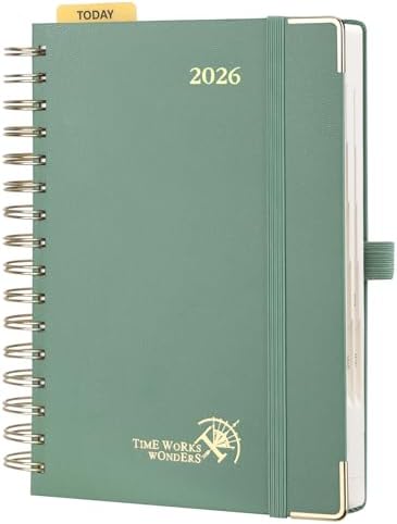POPRUN Agenda 2026 Planificador Diario con Etiqueta Enero-Diciembre ...