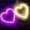 2Pcs Red Led Heart Sign,Battery Powered Neon Heart Valentine's Red Love ...