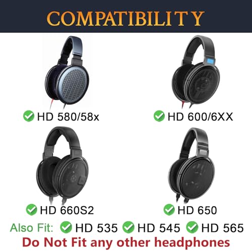 SOULWIT Replacement Nano Cloth Headband Pad Kit for Sennheiser HD660S ...