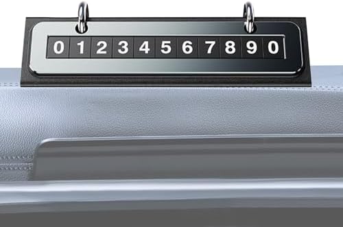 SHZONS Temporary Phone Number Plate,Modern Desk Calendar | Temporary ...