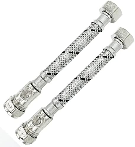 2X Reeds 15mm x 1/2inch Flexi with Isolation 150mm Short Flexible ...