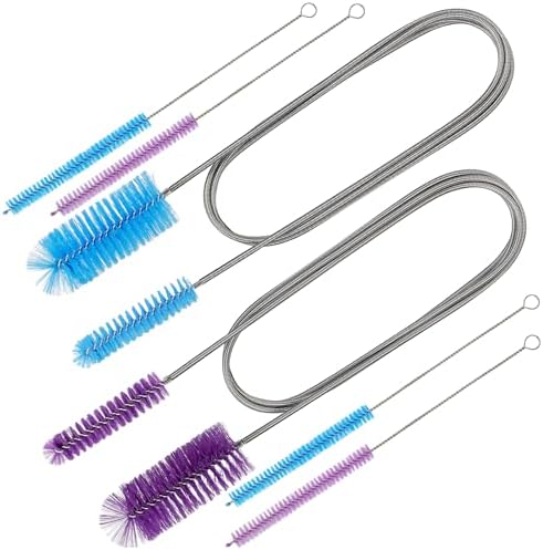 Amazon.com: HYJJRYP 2 Pcs Tube Cleaning Brushes Flexible Long Drain ...