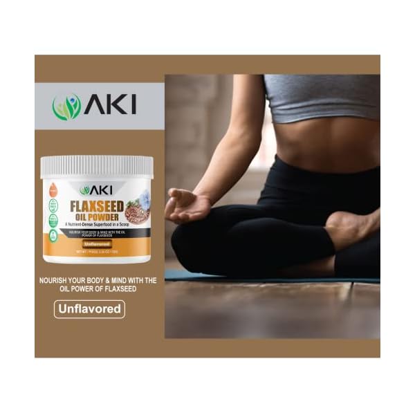 AKI Flaxseed Oil Powder - Packed with Essential Nutrients Like Omega-3 ...