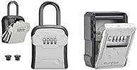 Amazon.com : Puroma 2 Pack Lock Box Combination Key Lock Box, Wall ...