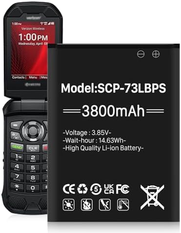 Amazon.com: LCLEBM SCP-73LBPS Battery, High Capacity Battery for ...