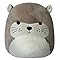 Amazon.com: Squishmallows Original 14-Inch Sachie Grey Striped Whale Shark with White Belly ...