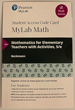 Amazon.com: MyLab Math with Pearson eText - 18 Week Standalone Access ...