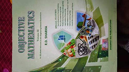 Objective Mathematics Volume 2 for JEE : RD Sharma, RD Sharma: Amazon ...