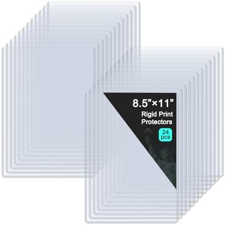 Amazon.com: 8.5" x 11" Rigid Print Protectors, Rigid Top Insert loaders ...