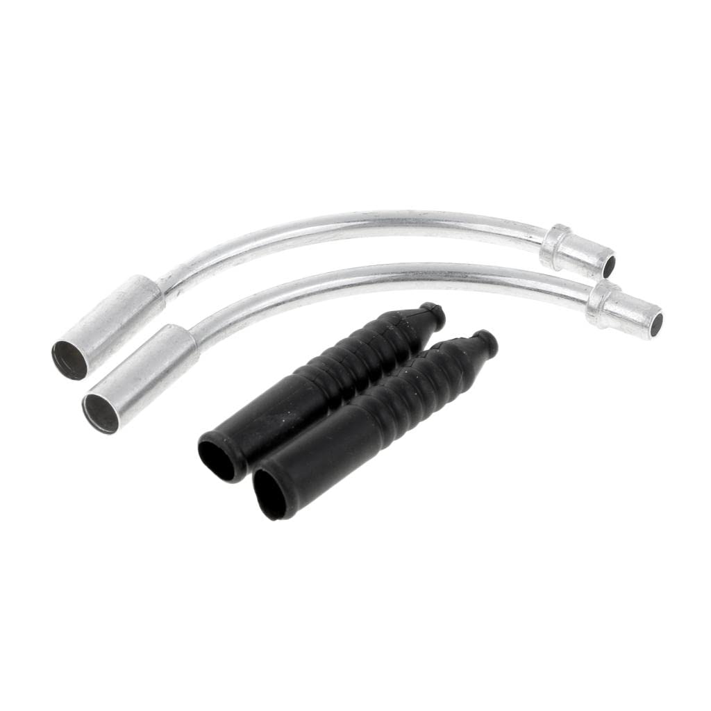 Mountain Bike Brake Cable Guide Pipes With Rubber Boots 2-Piece Bike V ...